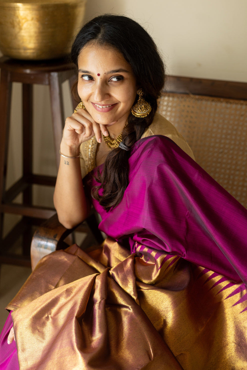 Pushpanjali - Kanjivaram silk saree – House of Ayana